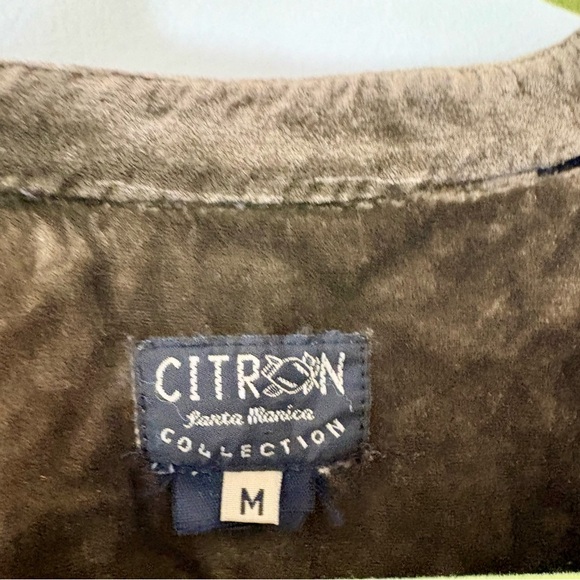 Citron | Tops | Vintage Citron Velvet Blouse Tunic With Sheer Silk ...